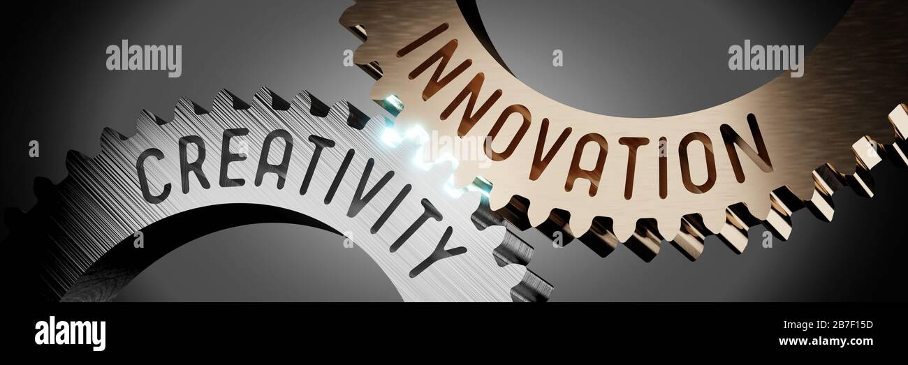 Innovation gears hi-res stock photography and images - Alamy