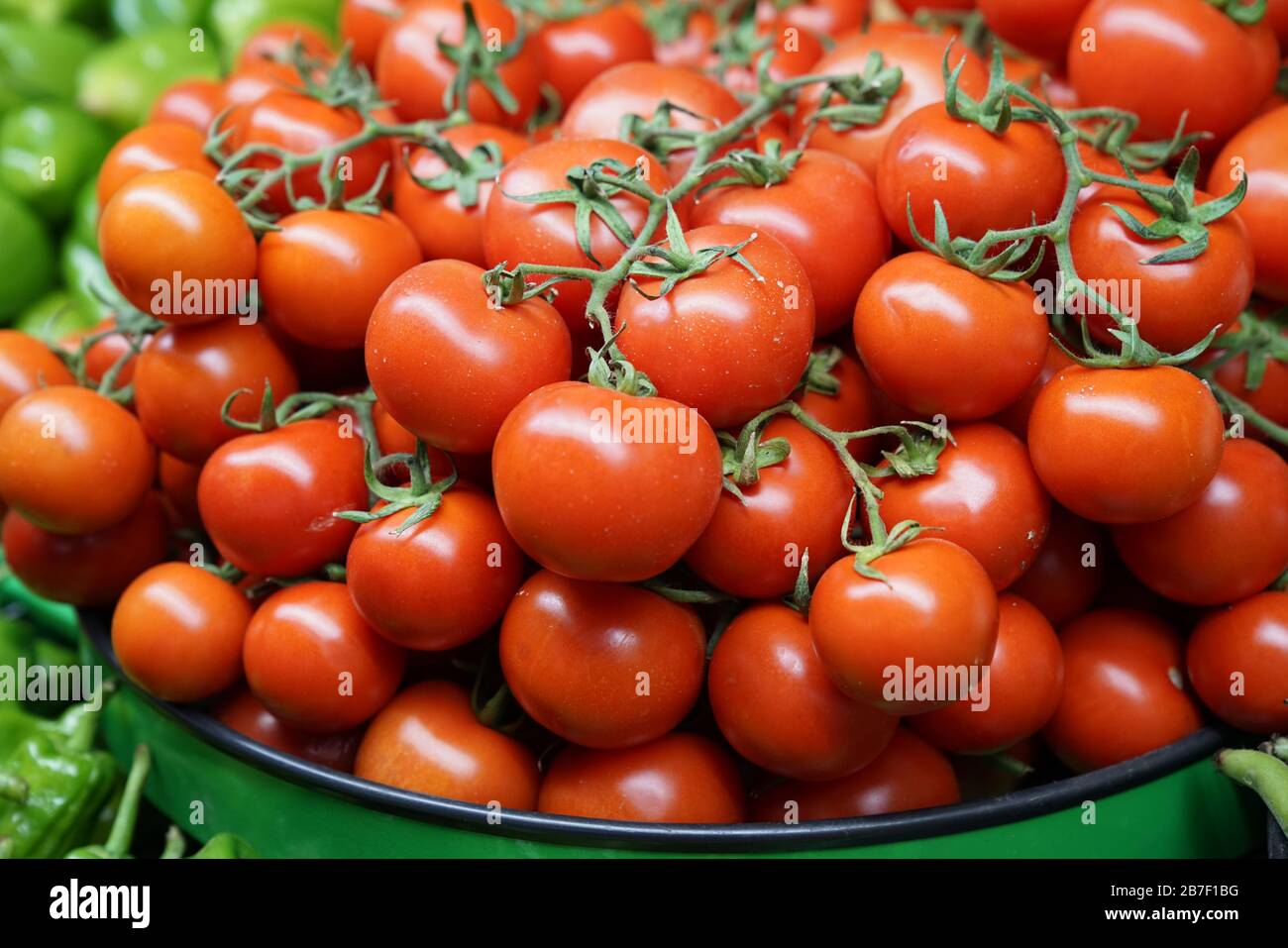 fruits and vegetables at organic fair stock photo Stock Photo - Alamy