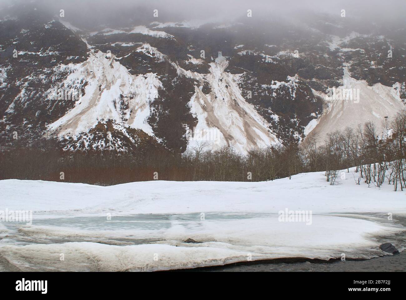 Glacier toes of the retreating Supphellebreen, Norway Stock Photo - Alamy