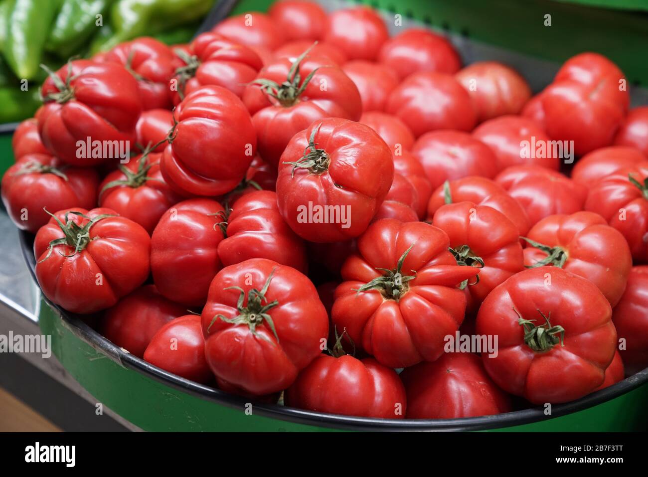 fruits and vegetables at organic fair stock photo Stock Photo - Alamy