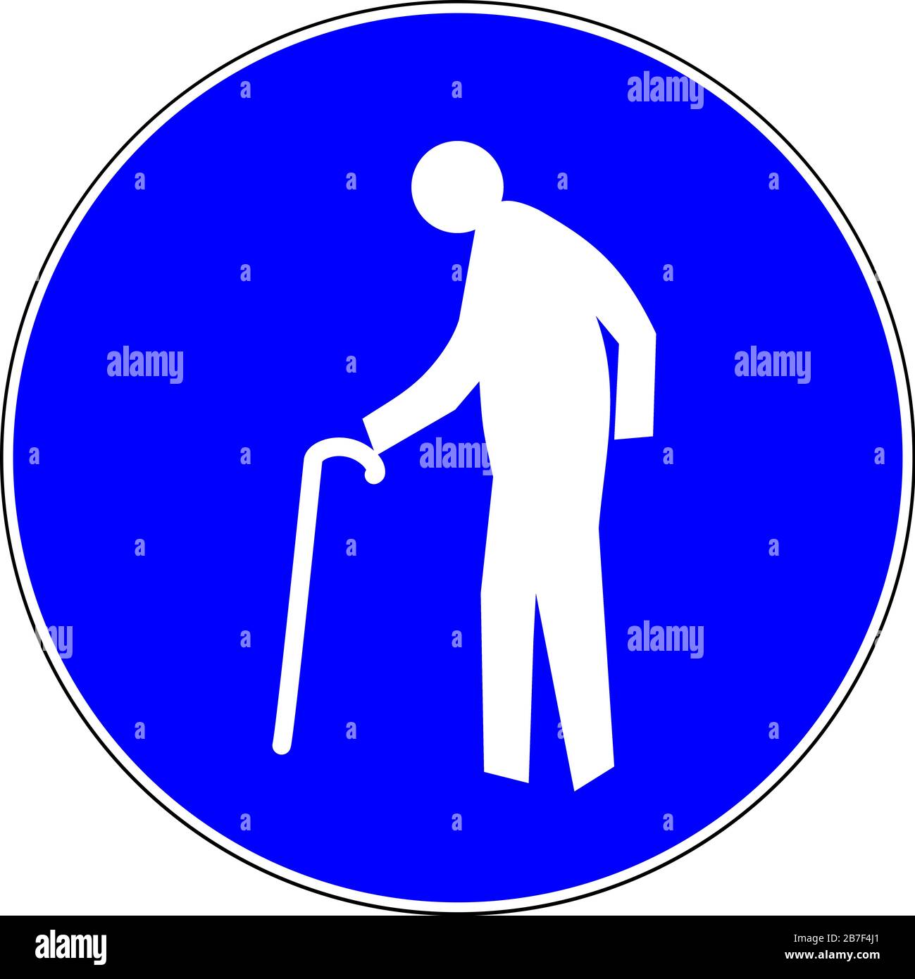 Elderly crossing sign hi-res stock photography and images - Alamy