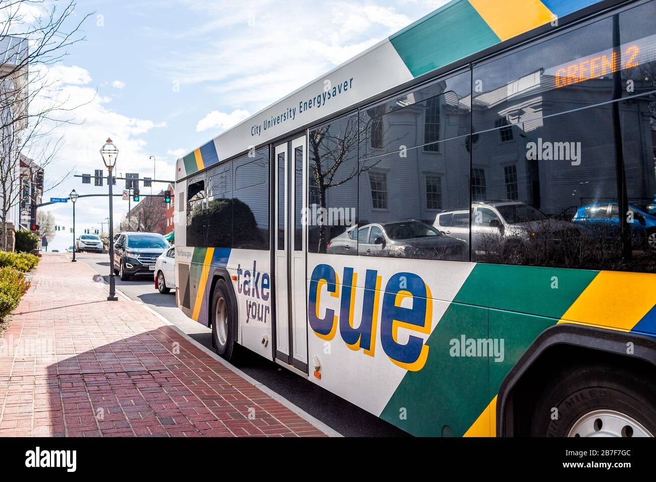 City of Fairfax, USA - March 10, 2020: City University Energysaver CUE ...