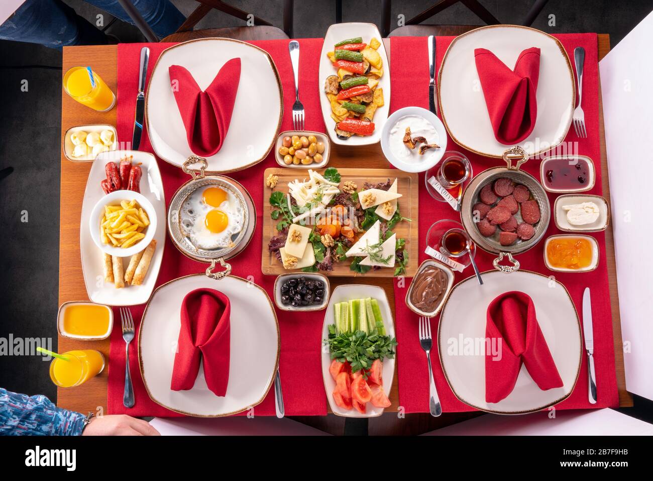 Turkish breakfast stock photo Stock Photo - Alamy