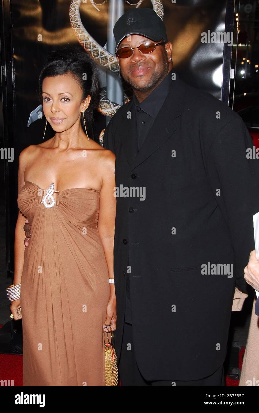 Jimmy Jam and Wife Lisa at the Los Angeles Premiere of "Snakes On A ...