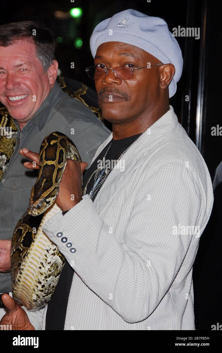 Samuel L. Jackson at the Los Angeles Premiere of "Snakes On A Plane ...