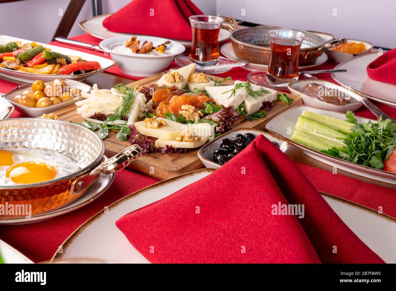 Turkish breakfast stock photo Stock Photo - Alamy