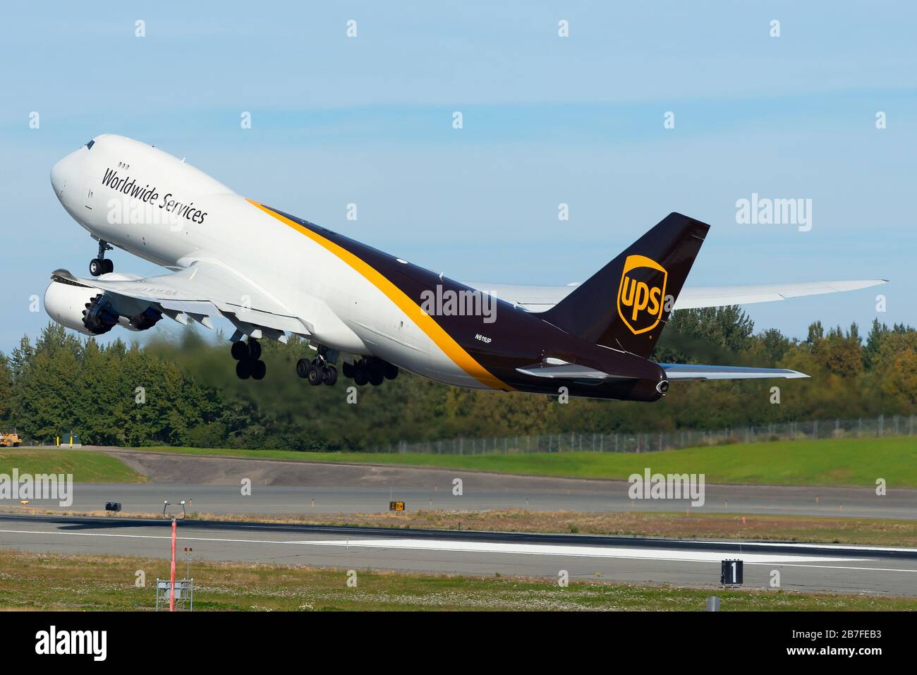 United Parcel Service, also know as UPS, Boeing 747 N611UP aircraft ...
