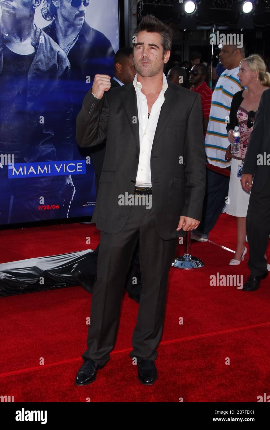 Colin Farrell at the World Premiere of "Miami Vice" held at the Mann ...