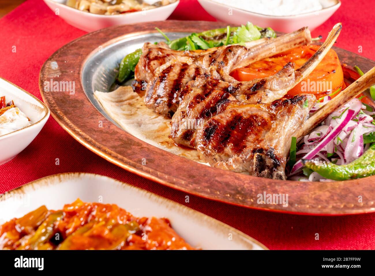 Grill from Turkish cuisine Stock Photo - Alamy
