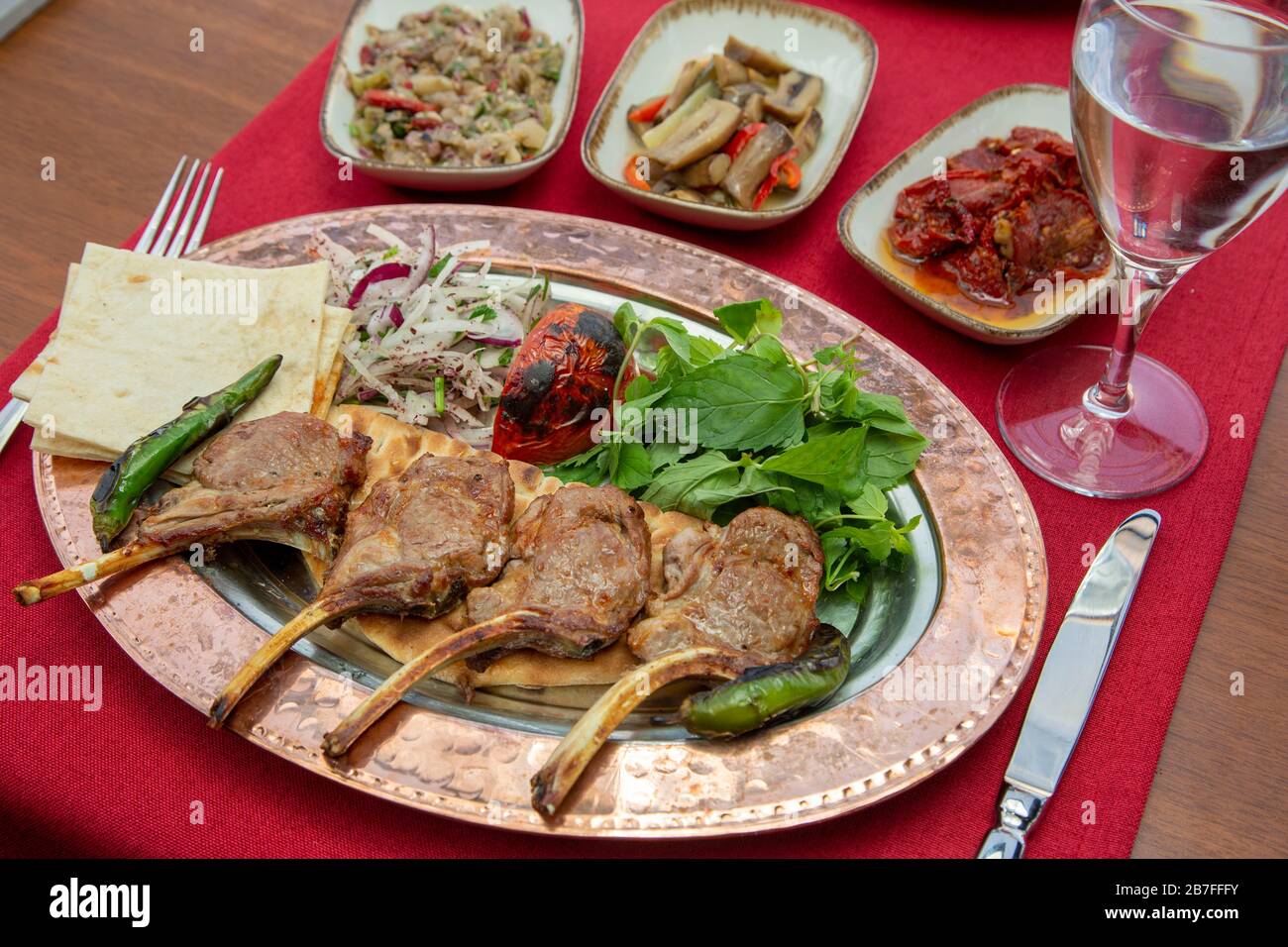 Grill from Turkish cuisine Stock Photo - Alamy