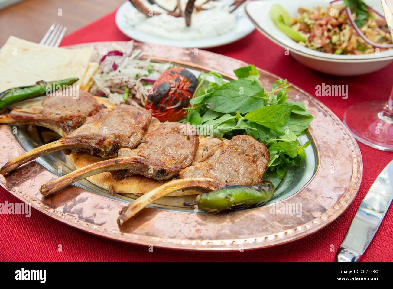 Grill from Turkish cuisine Stock Photo - Alamy