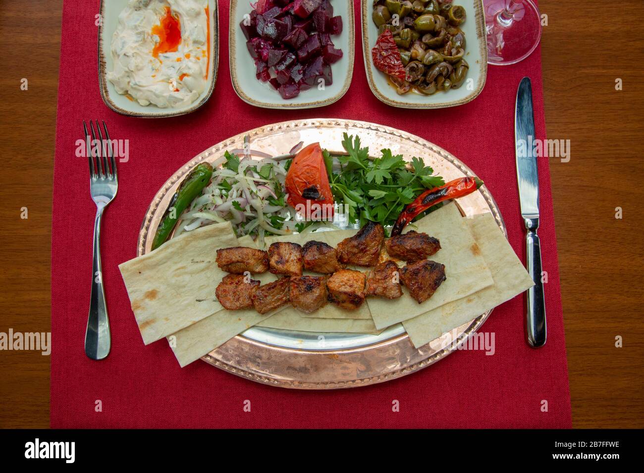 Grill from Turkish cuisine Stock Photo - Alamy