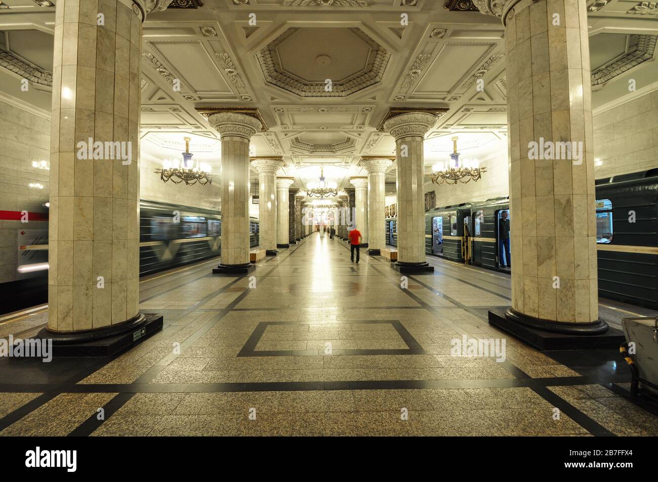 Subway stations in St Petersburg, Russia Stock Photo - Alamy