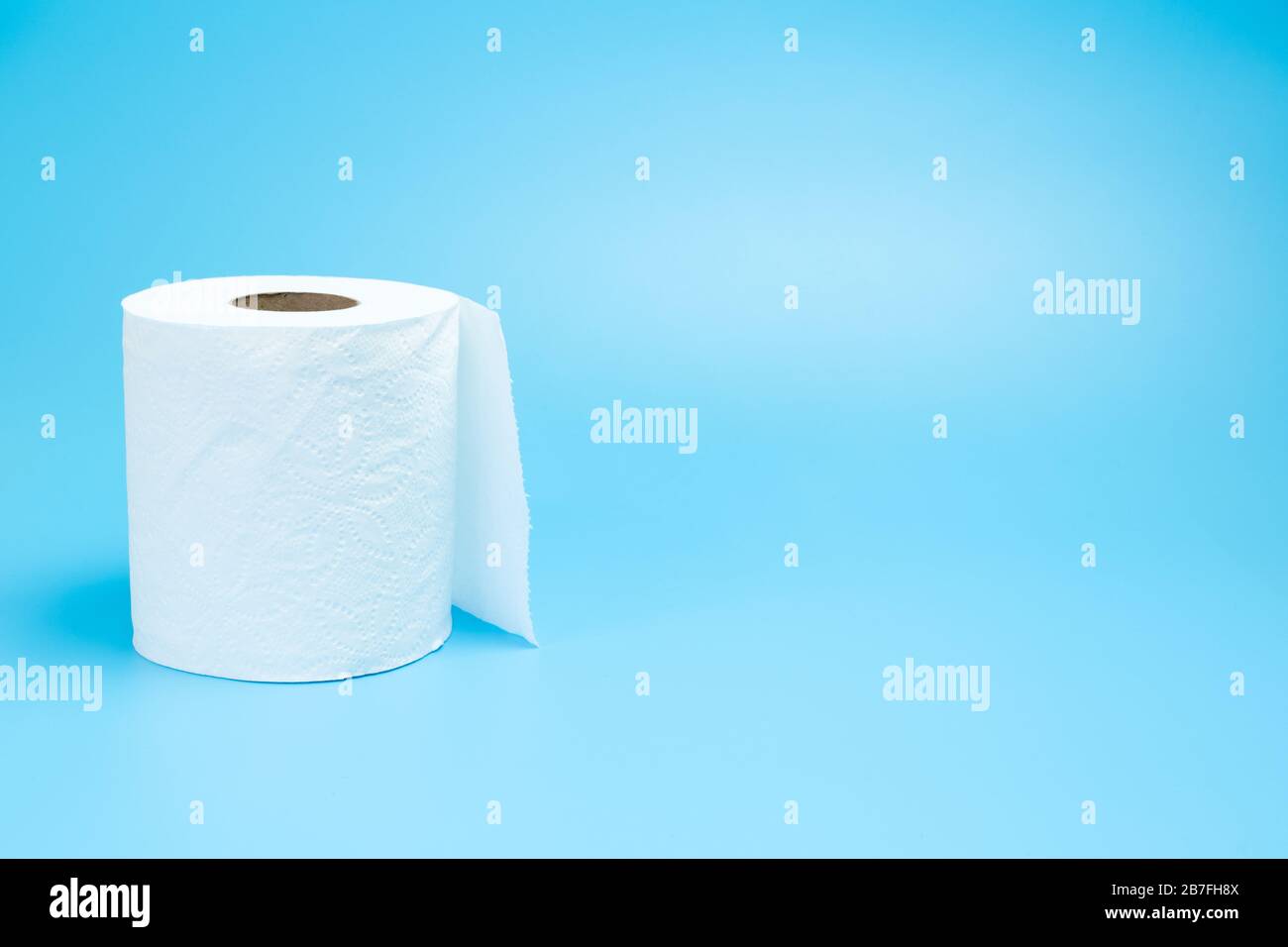 Single toilet paper roll Stock Photo - Alamy