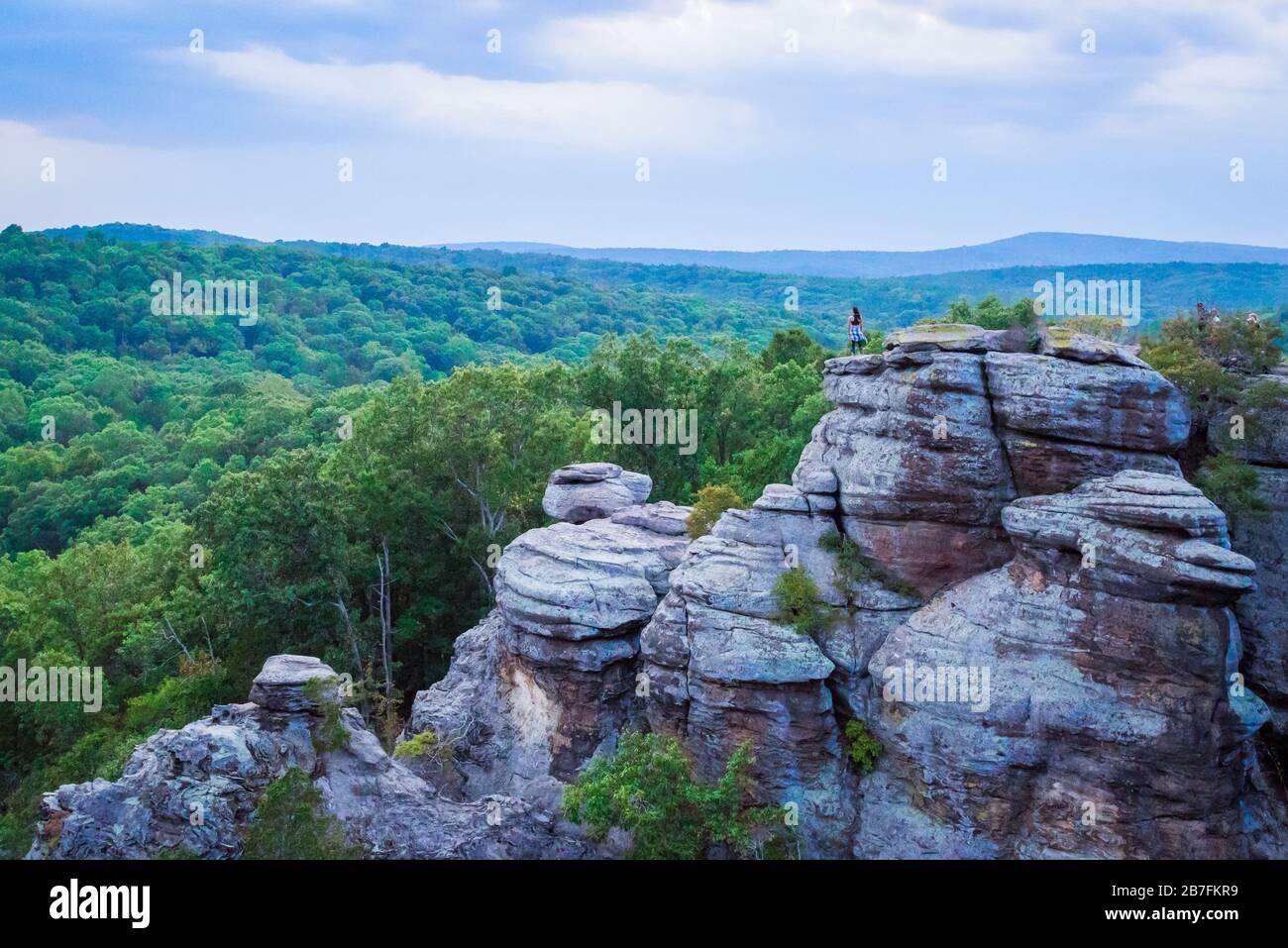 The Garden of Gods in Shawnee National Forest Herod Illinois USA Stock ...