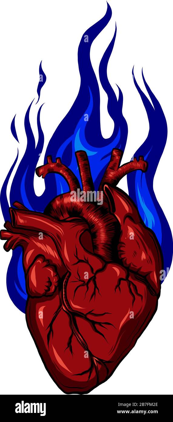 Heart shape in smoke Stock Vector Images - Alamy