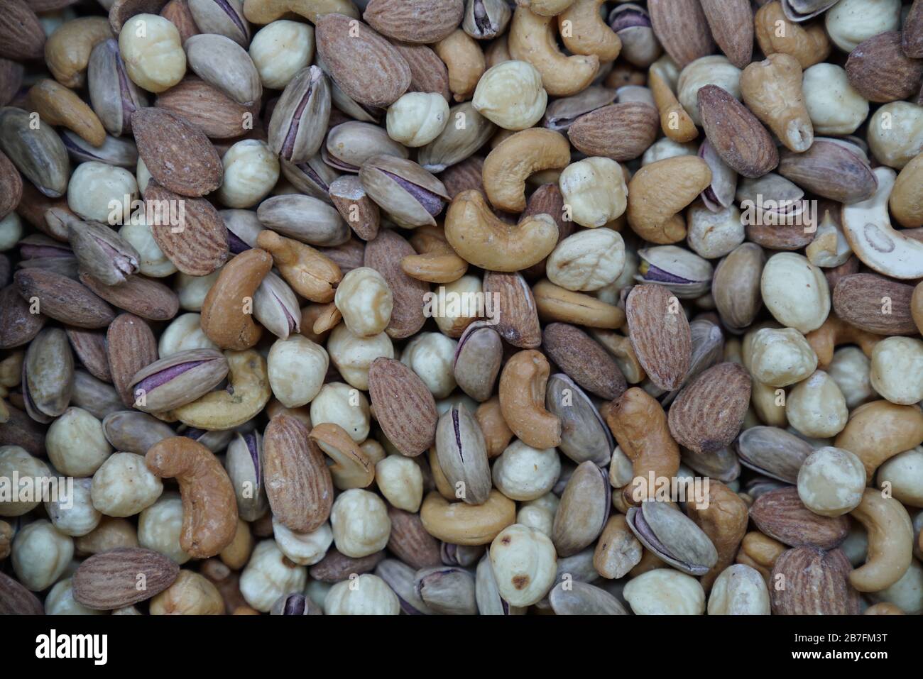 Full frame mixed nuts Stock Photo - Alamy