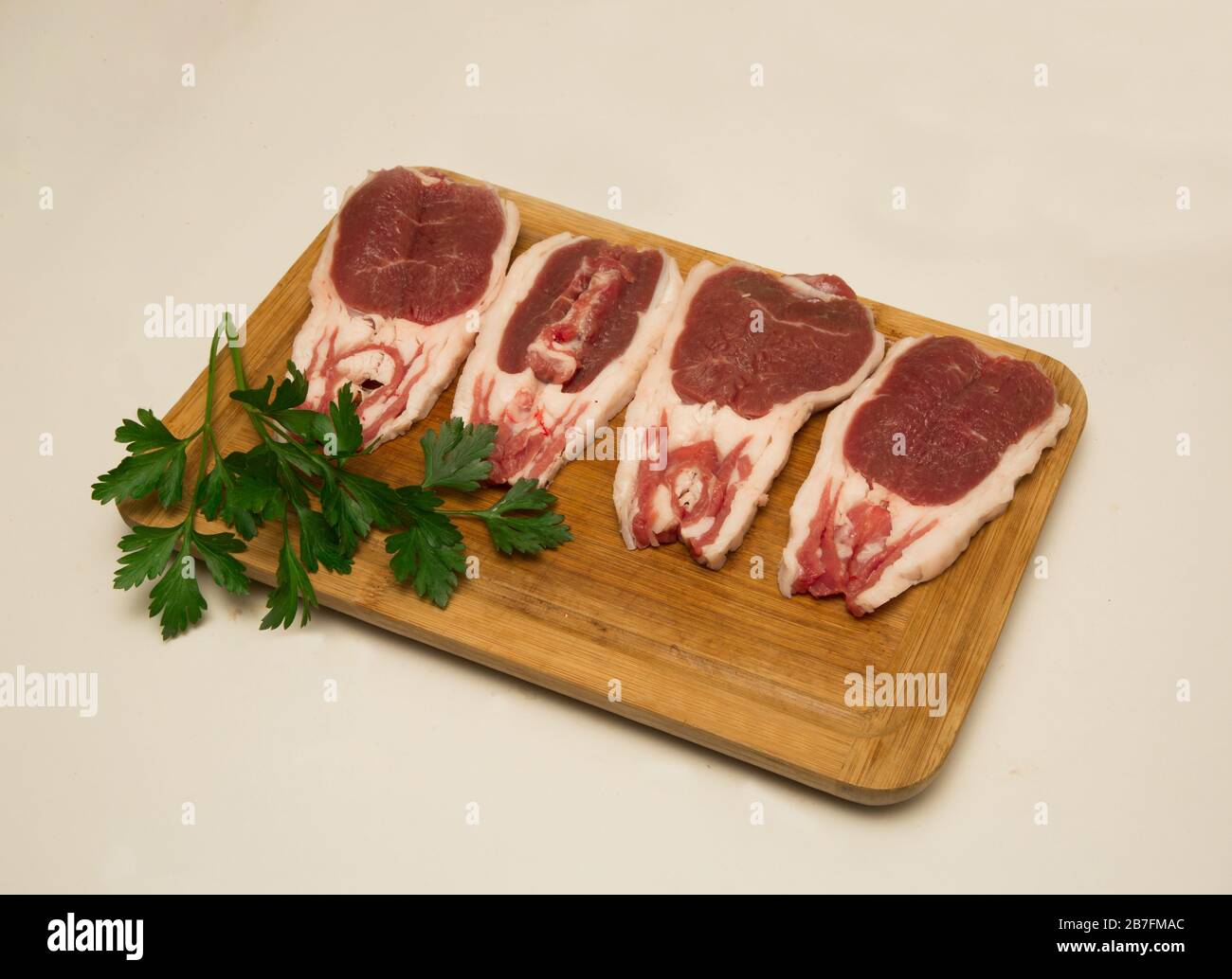Raw meat in butcher Stock Photo - Alamy