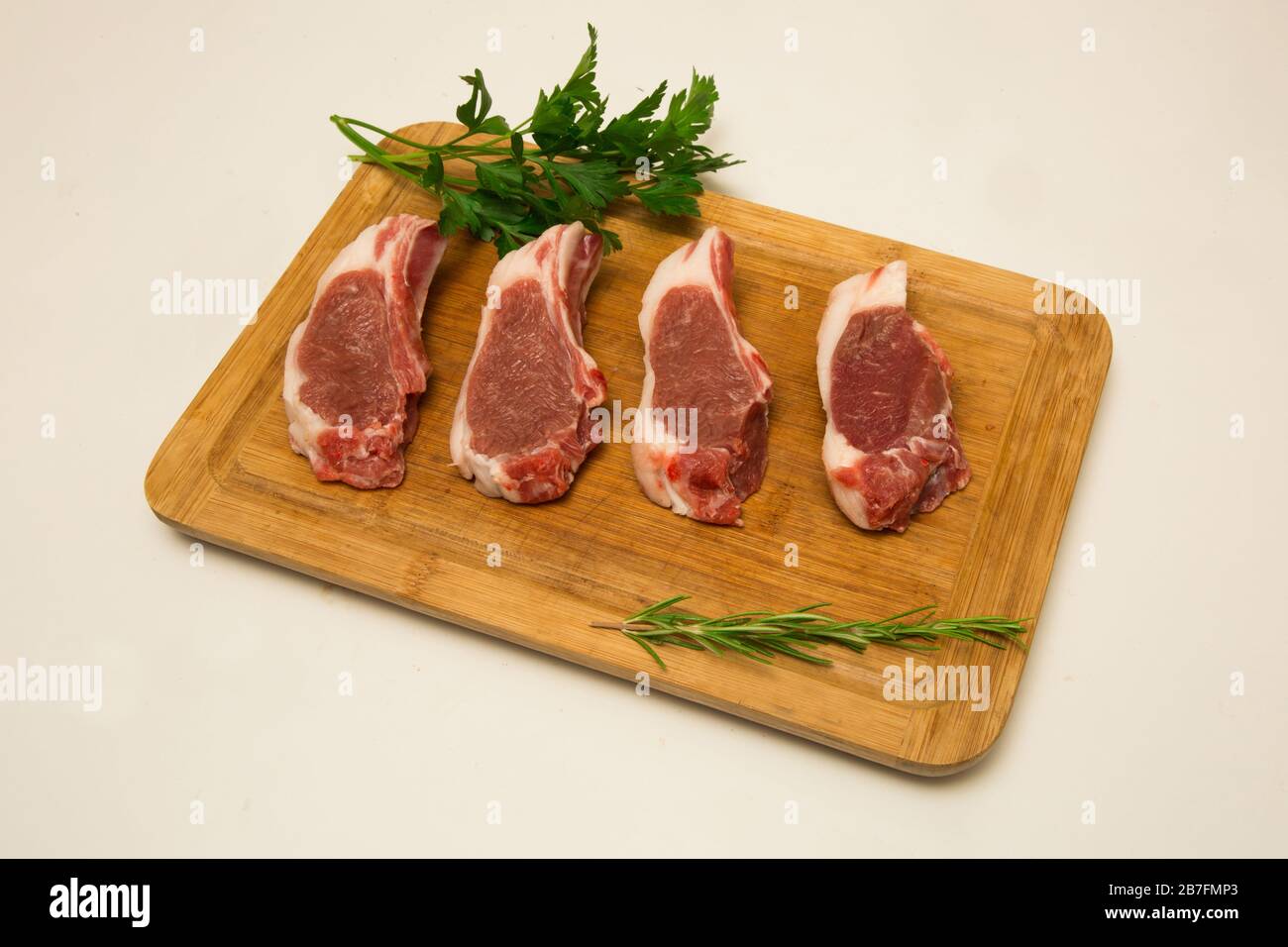 Raw meat in butcher Stock Photo - Alamy