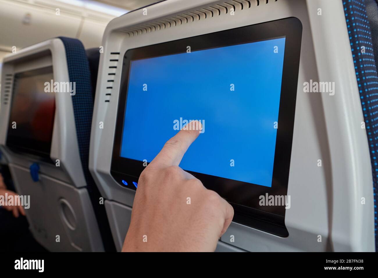 Plane infotainment screen Stock Photo - Alamy