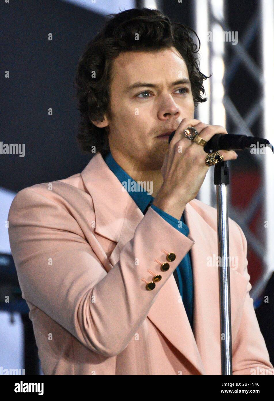NEW YORK, NY, USA - FEBRUARY 26, 2020: English Singer-Songwriter Harry ...