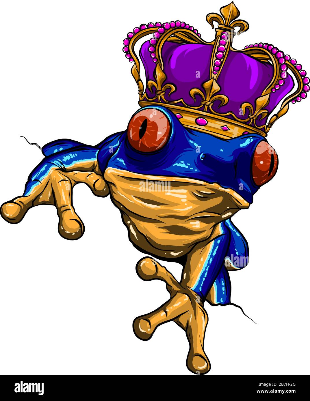 Frog with crown hi-res stock photography and images - Alamy