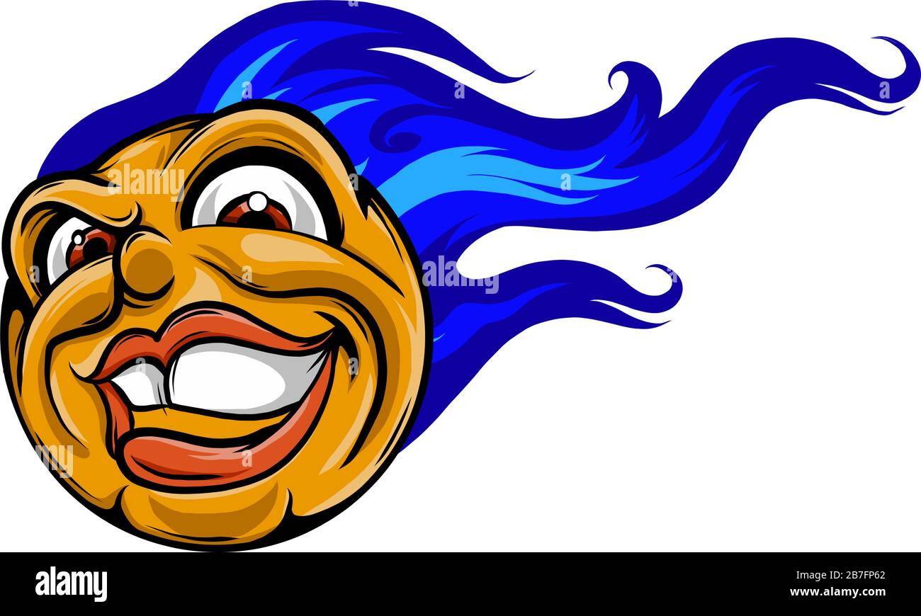 Cartoon red flame smiling happy hi-res stock photography and images - Alamy