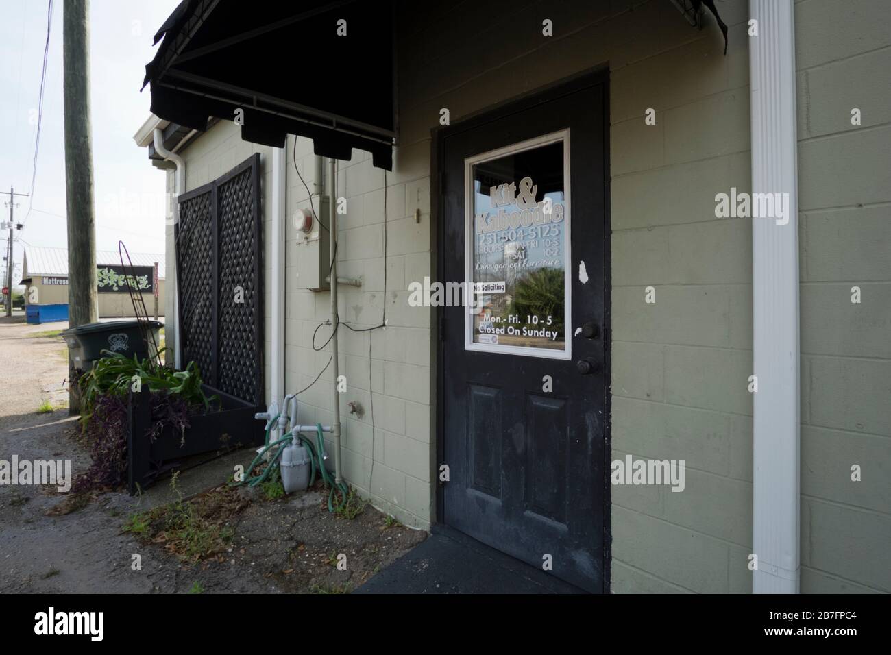 Back Alley photo from the small town of Foley, Alabama, USA Stock Photo ...