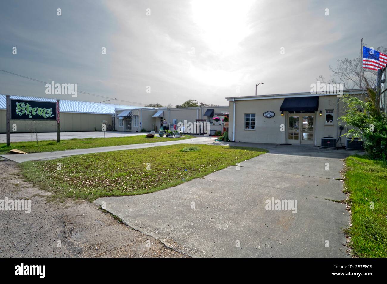 Back Alley photo from the small town of Foley, Alabama, USA Stock Photo ...