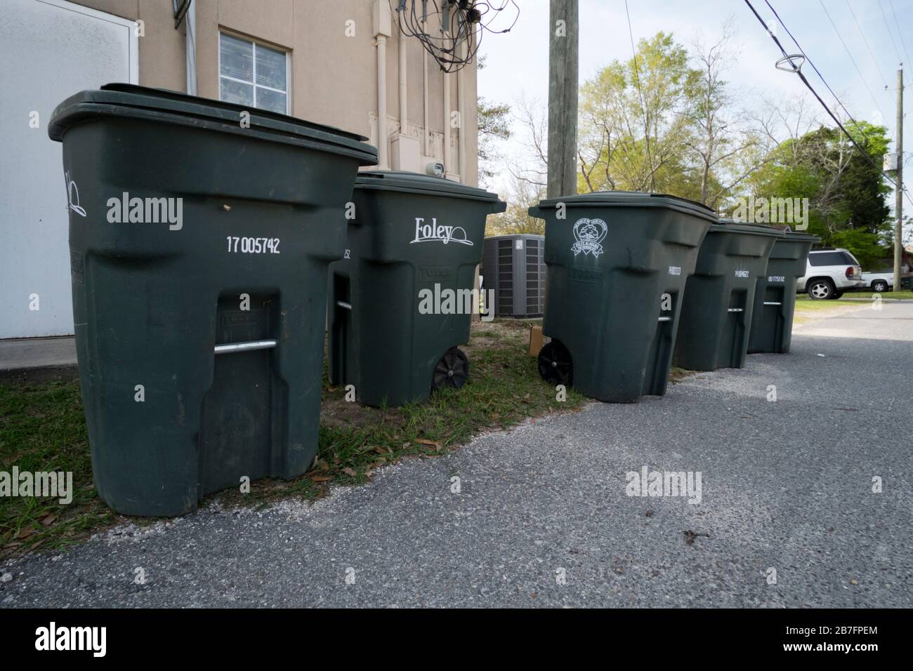 Back Alley photo from the small town of Foley, Alabama, USA Stock Photo ...