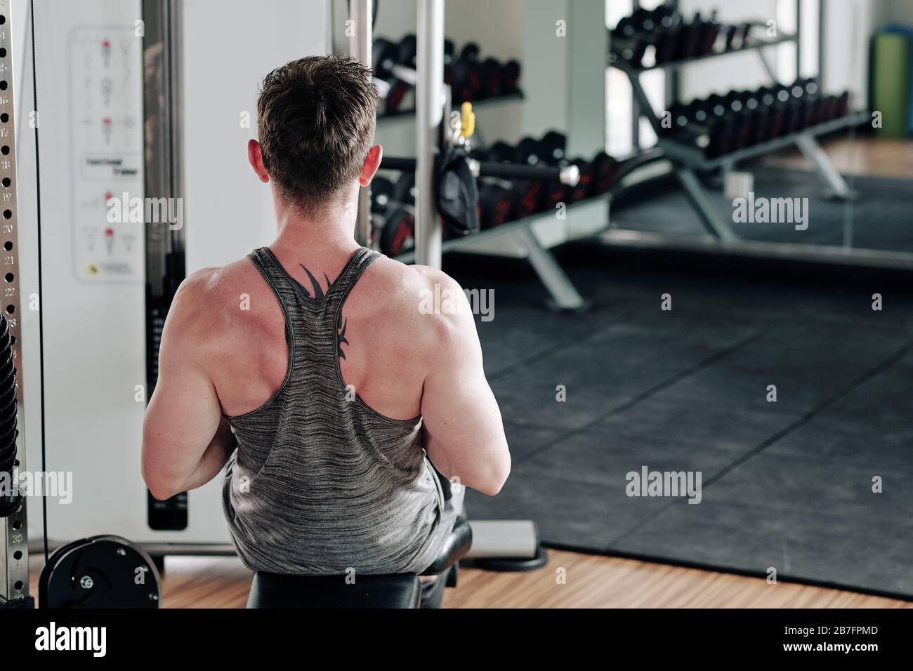Exercise on rowing machine hi-res stock photography and images - Alamy