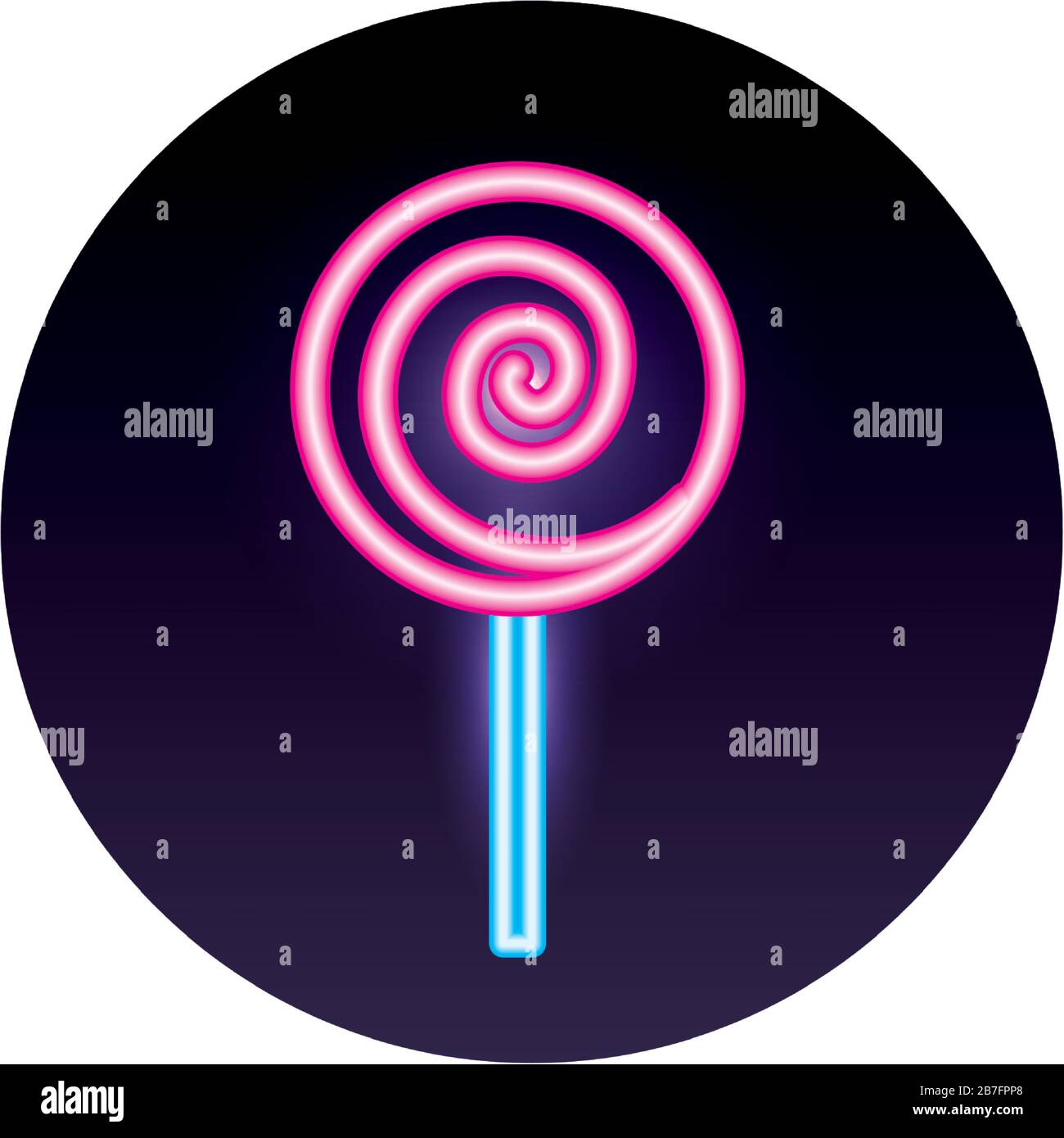 sweet lollipop neon light icon Stock Vector Image & Art - Alamy