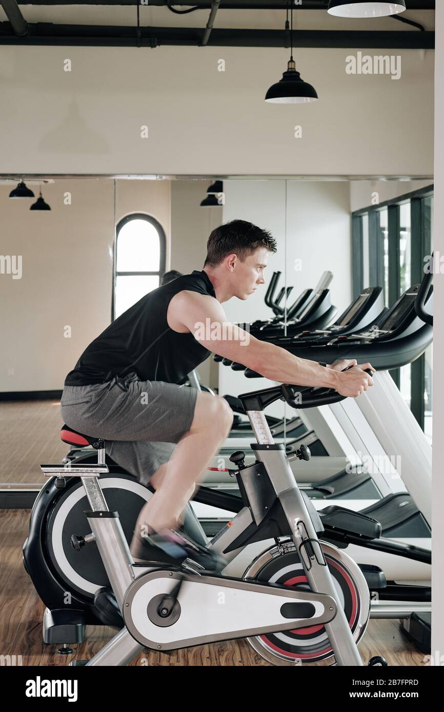 Bike serious muscular male hi-res stock photography and images - Alamy