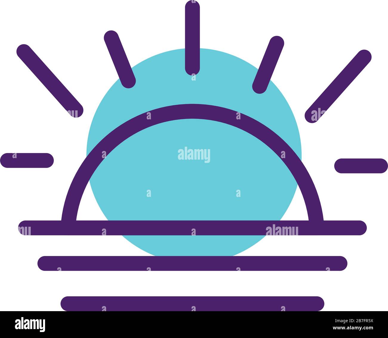 Wave fill style icon Stock Vector Images - Alamy