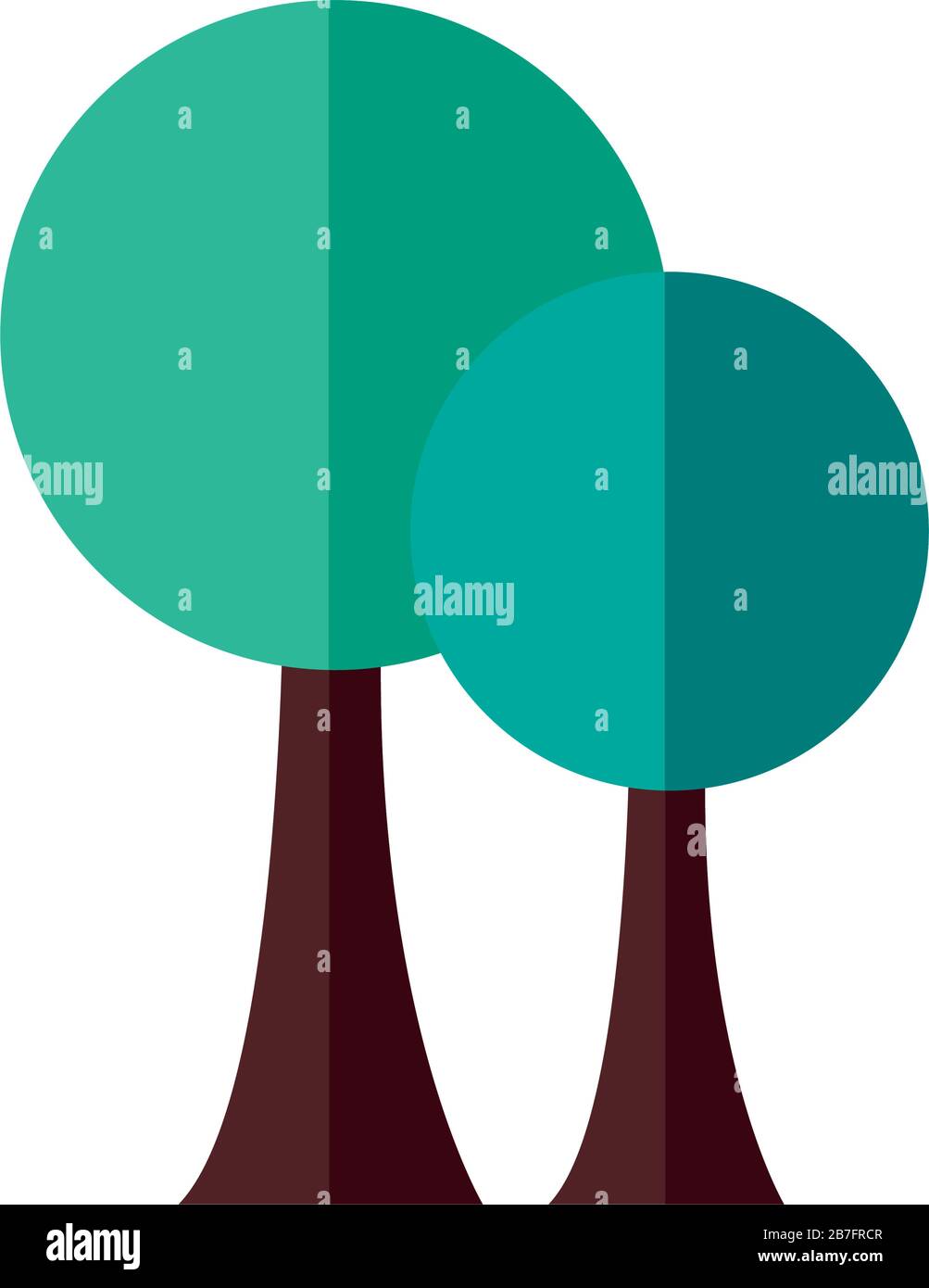 trees plants forest flat style icon Stock Vector Image & Art - Alamy