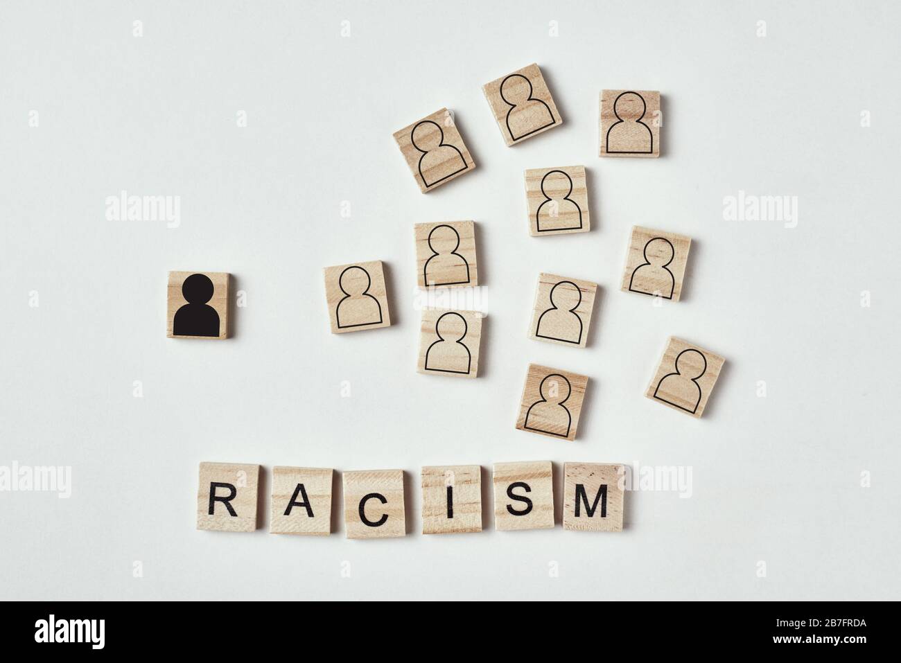 Concept of racism and misunderstanding between people, prejudice and ...