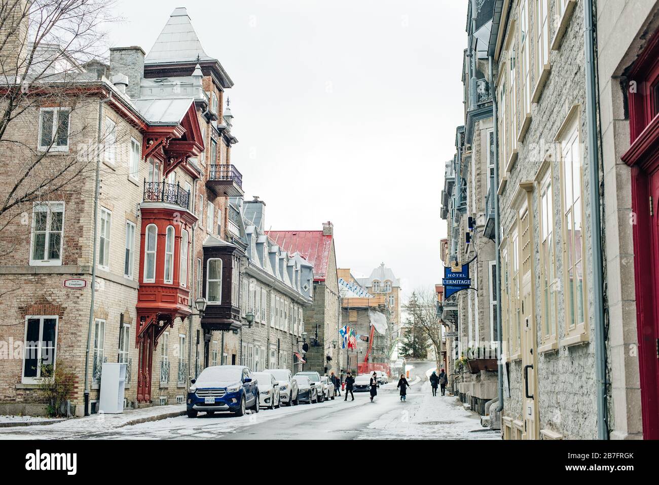 Lower town quebec city winter hi-res stock photography and images - Alamy