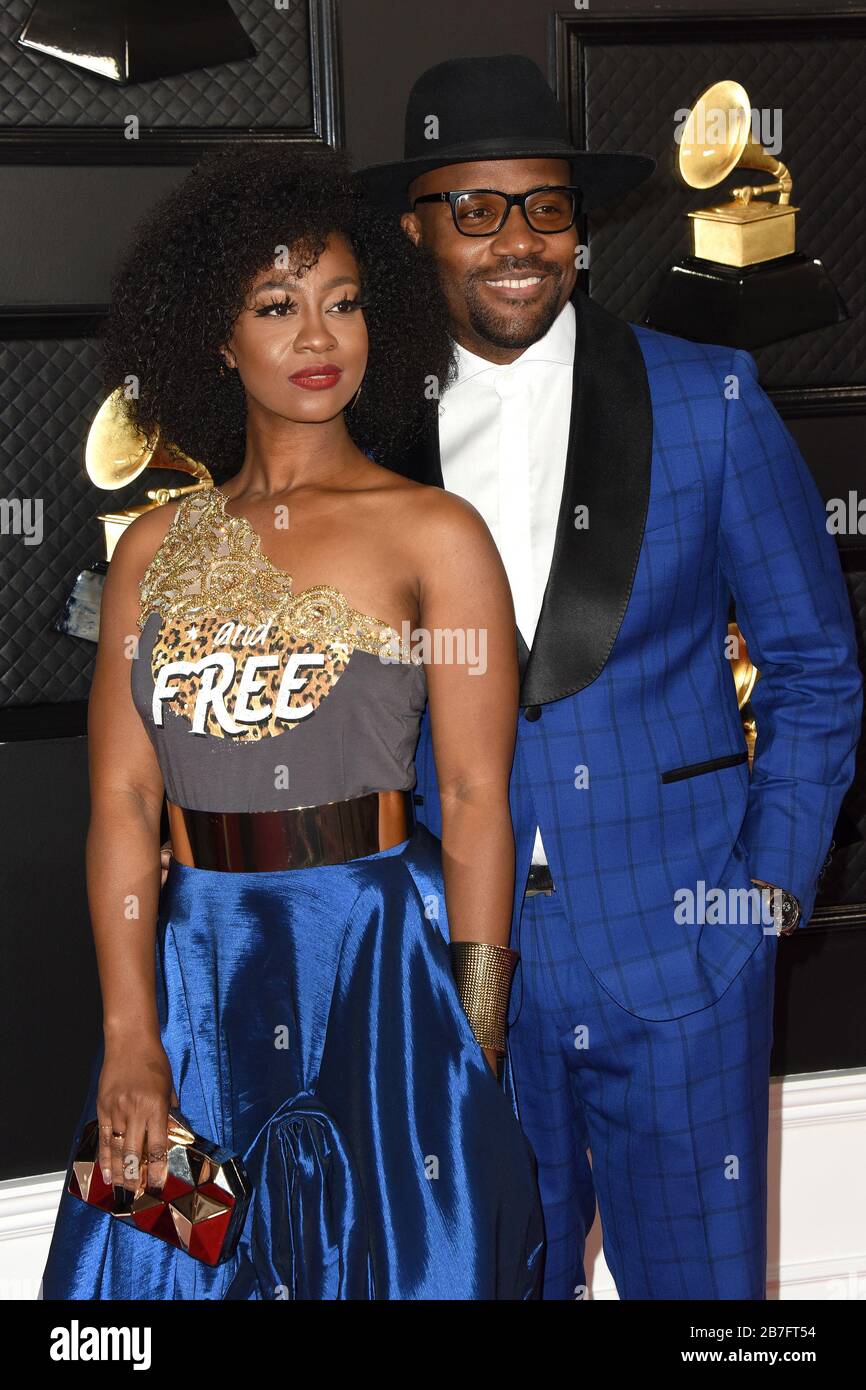 January 26, 2020, Los Angeles, CA, USA: LOS ANGELES - JAN 26: Gene Moore, Lashanna Moore at the ...