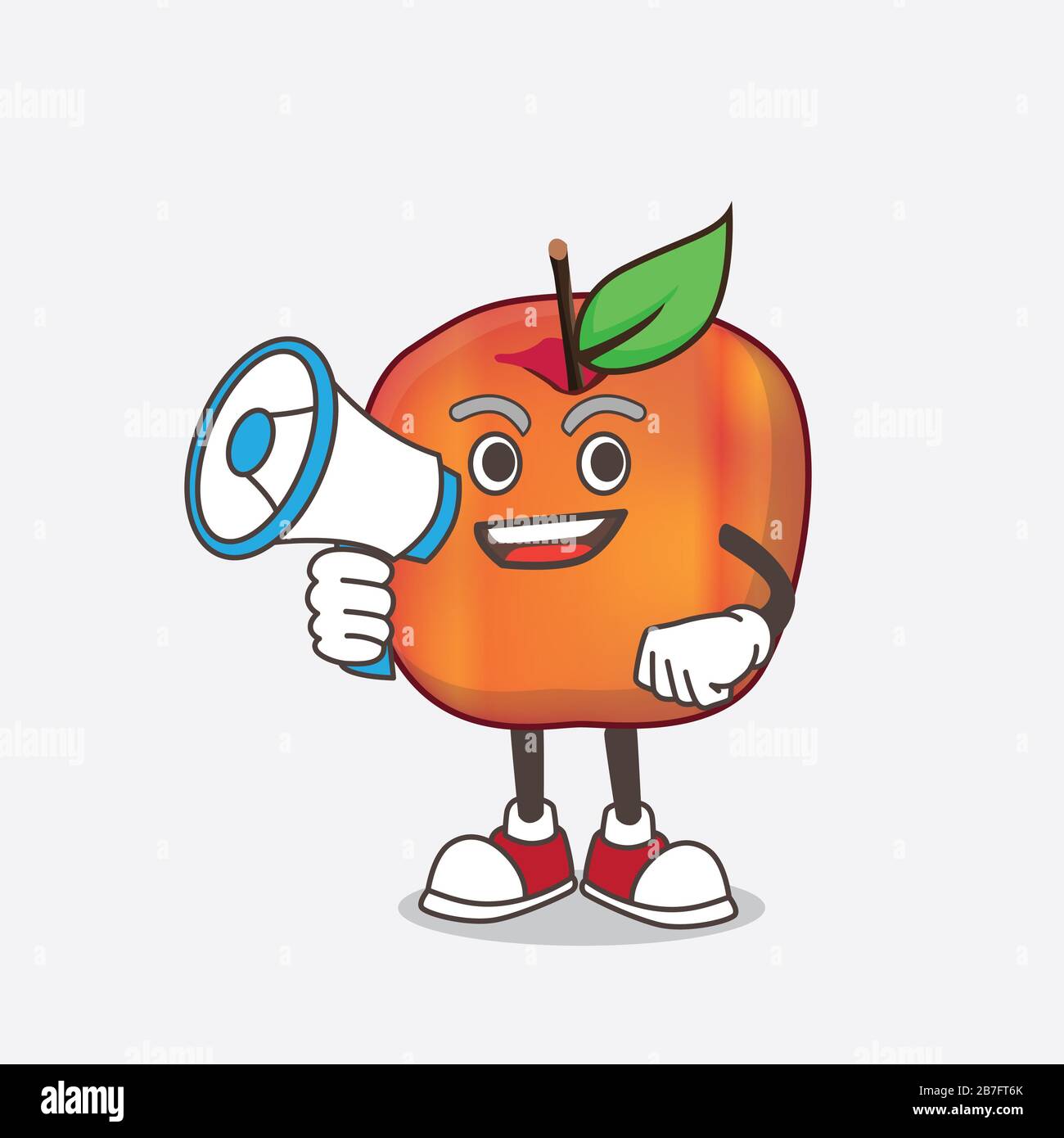 A picture of Honeycrisp Apple cartoon mascot character holding a ...