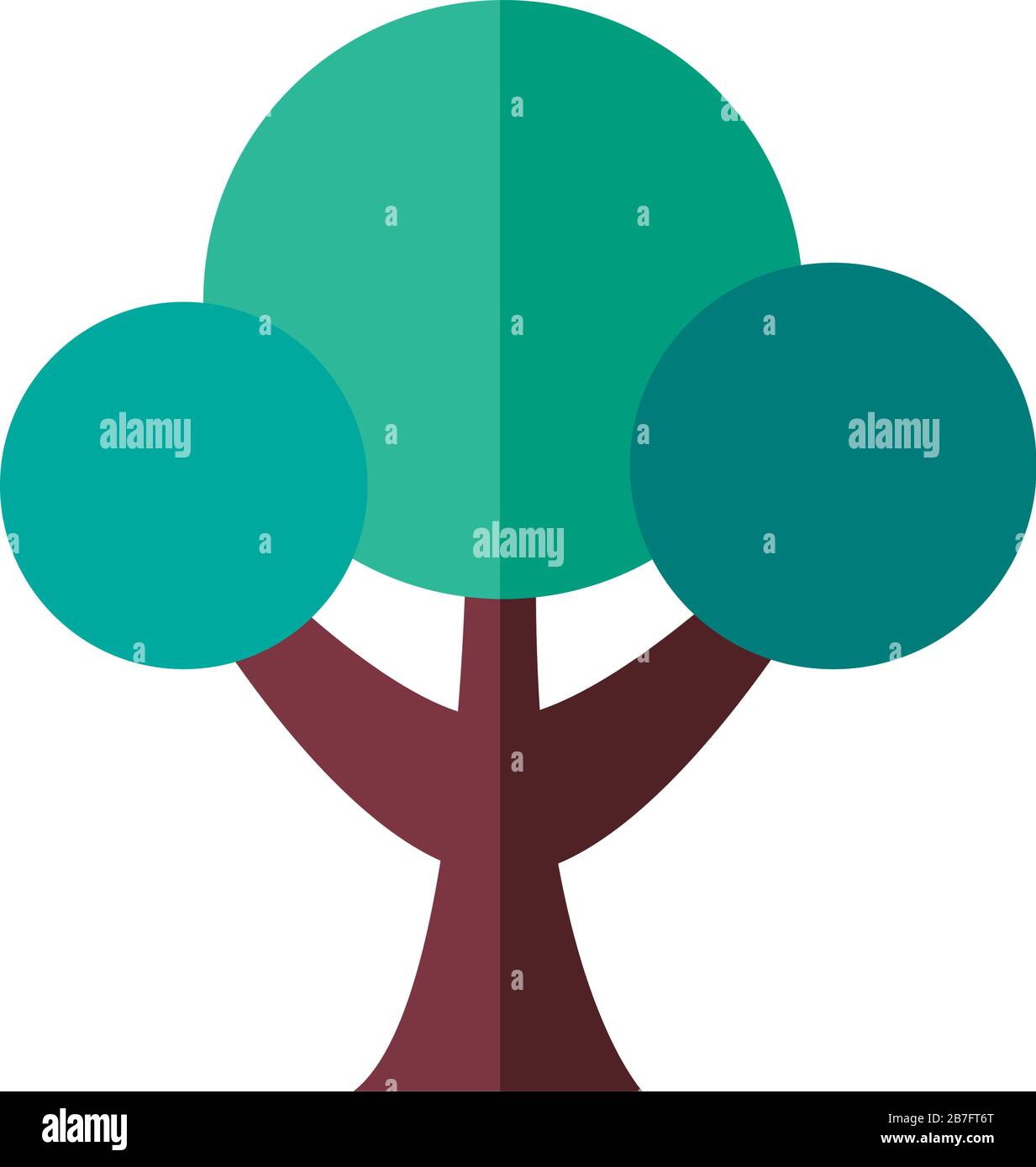 tree plant forest flat style icon Stock Vector Image & Art - Alamy