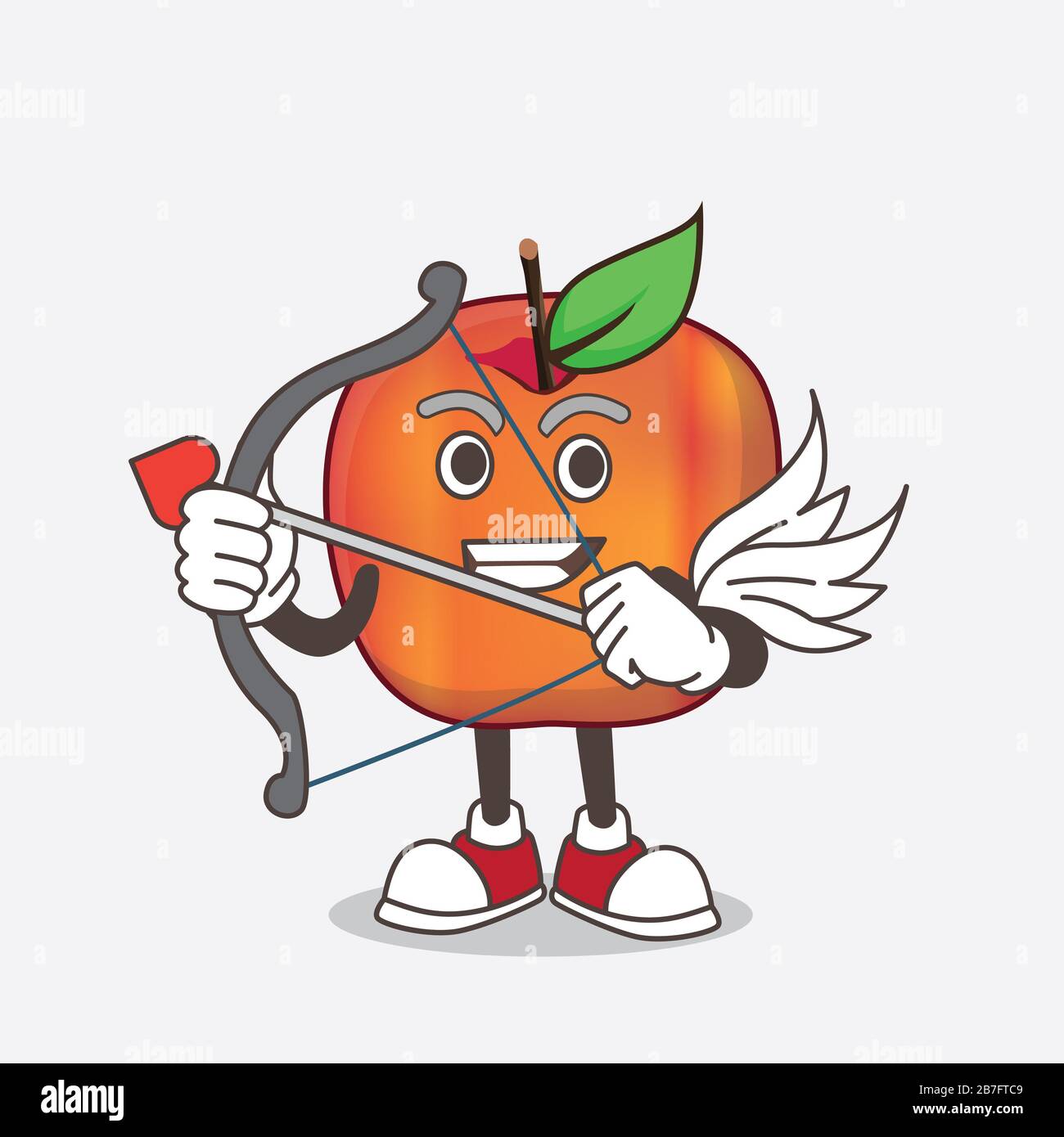 A picture of Honeycrisp Apple cartoon mascot character Cupid with arrow ...