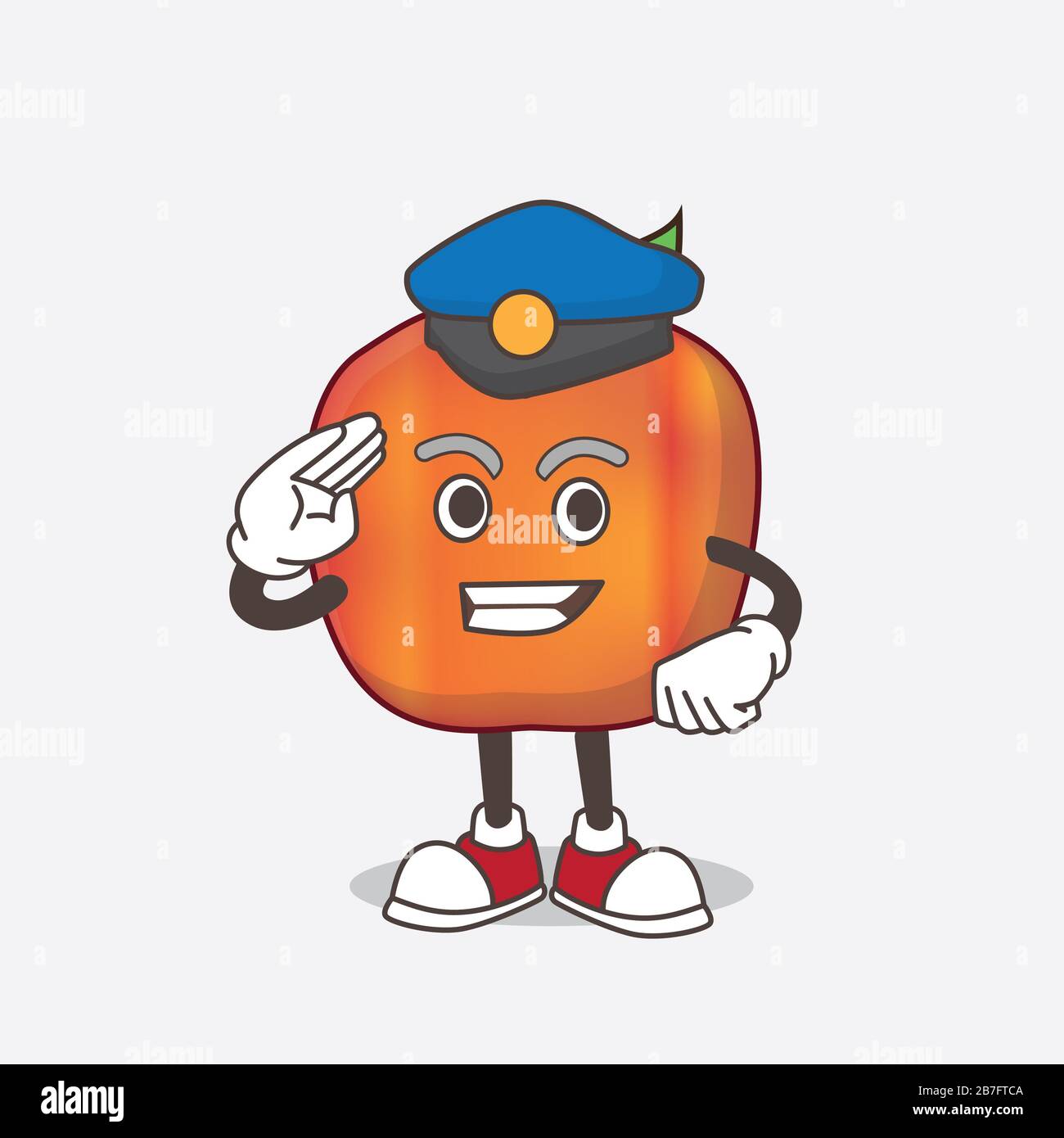 A picture of Honeycrisp Apple cartoon mascot character working as a ...