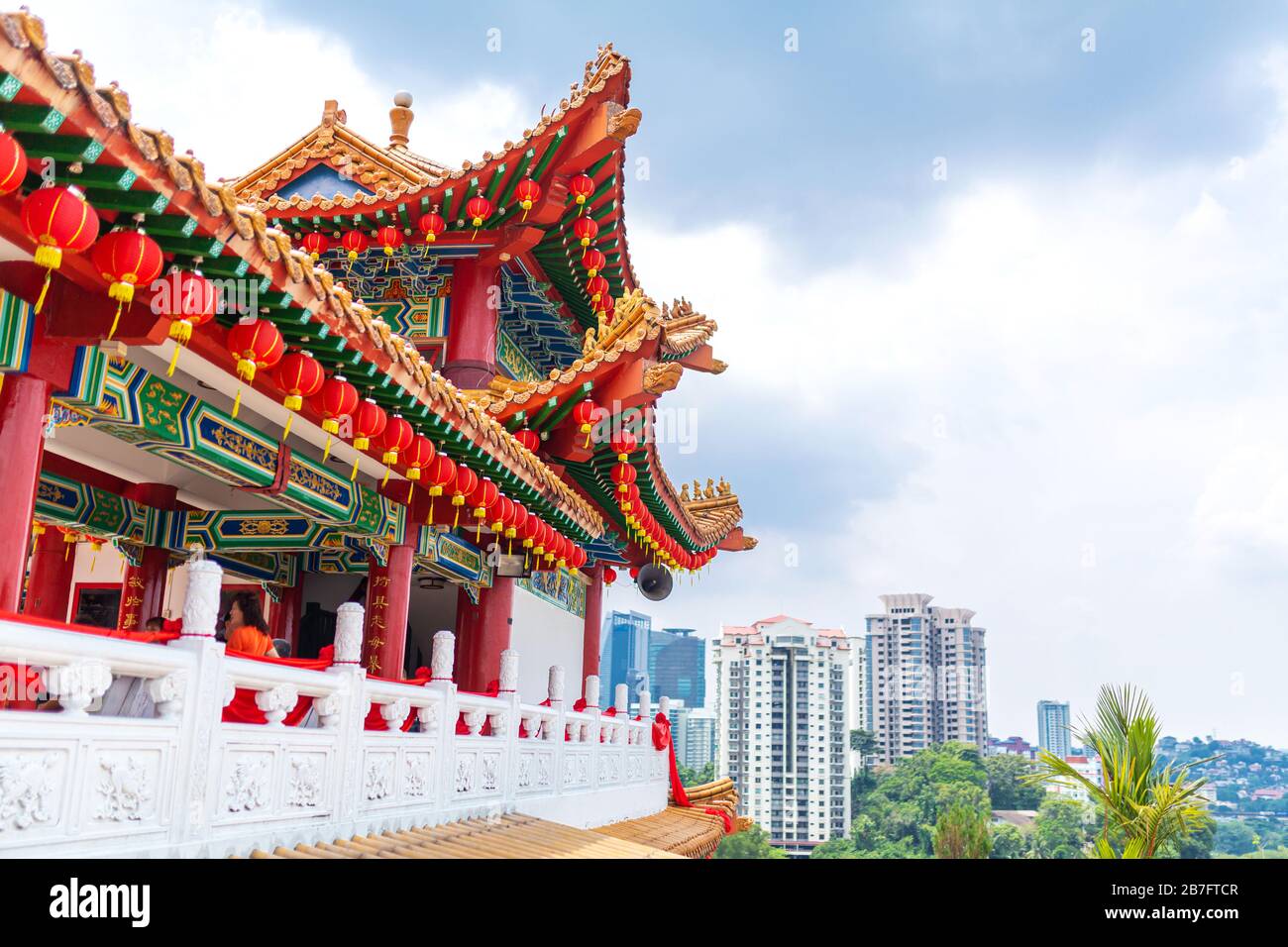 The majestic Chinese temple in traditional Chinese style Stock Photo ...