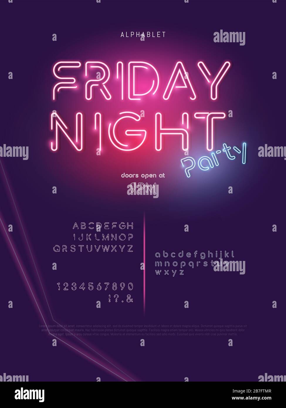 Neon Lights Party Theme