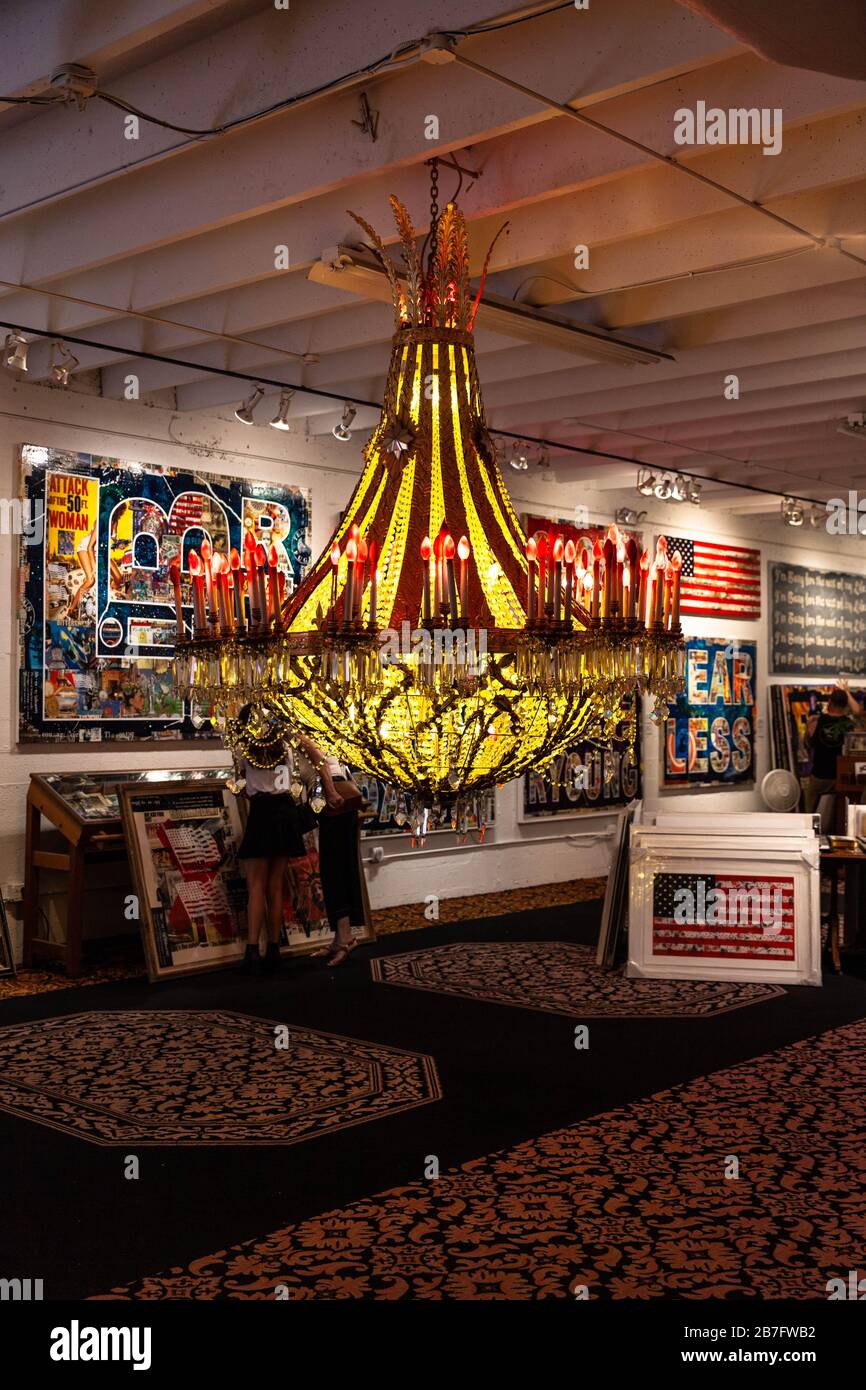 Peter Tunney Gallery, Wynwood Walls, Miami, Florida, USA Stock Photo ...