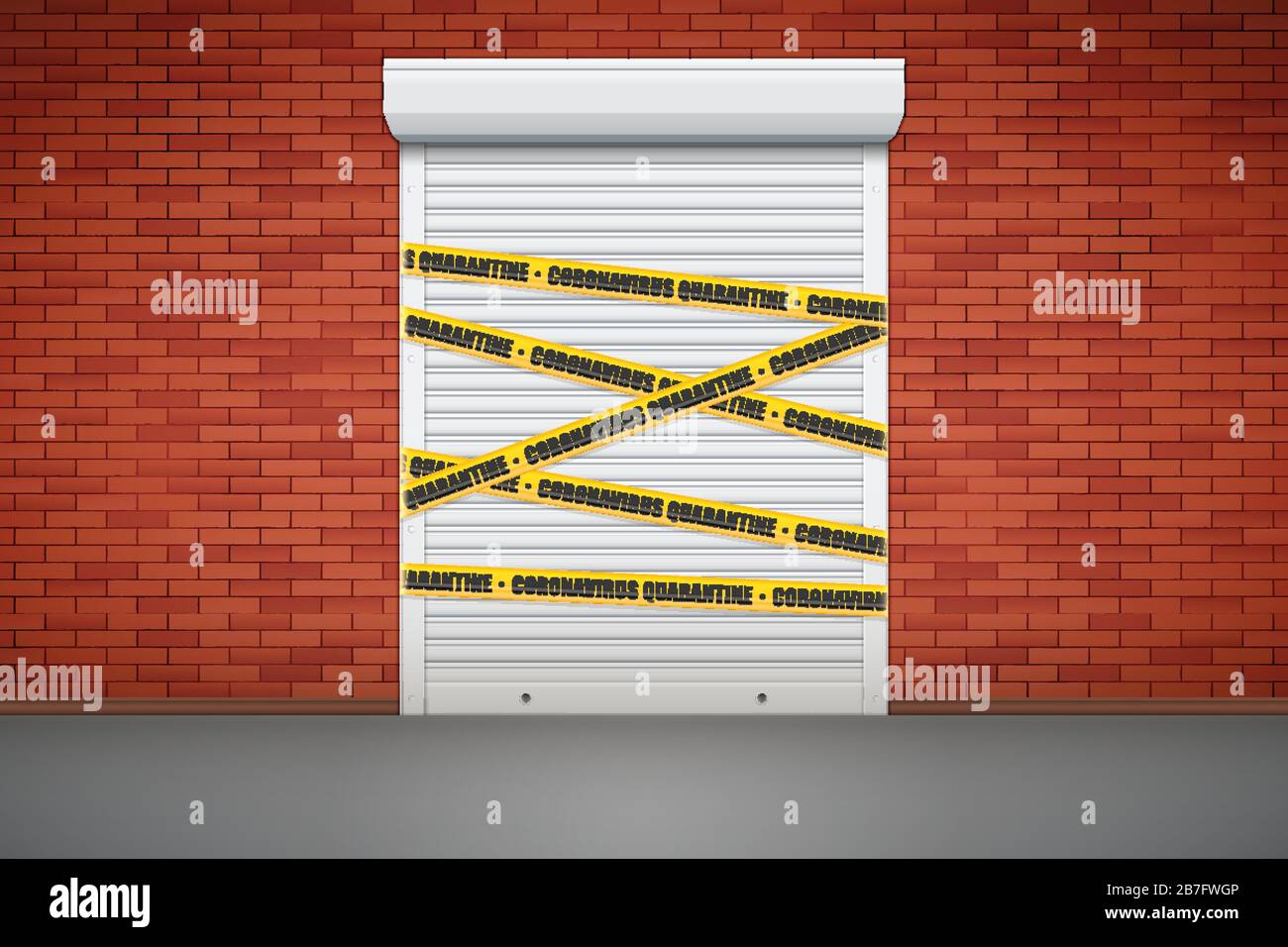 Store doors closed Stock Vector Images - Alamy