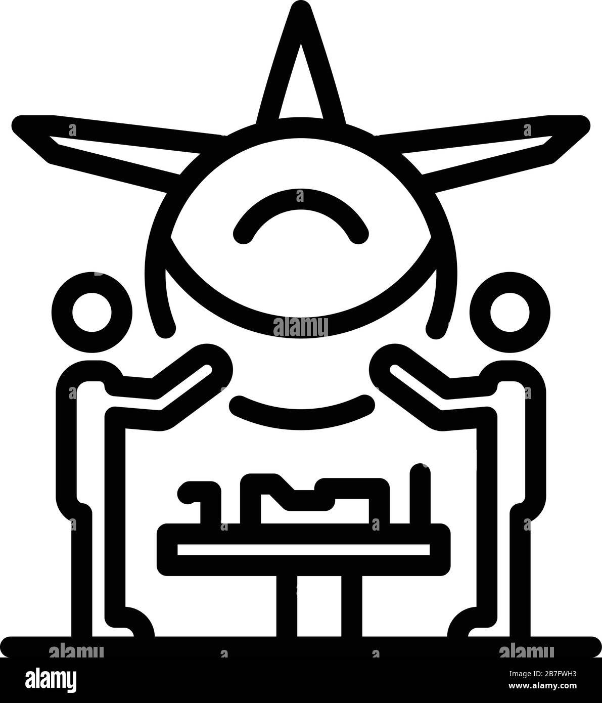 Airplane fuel icon outline Cut Out Stock Images & Pictures - Alamy