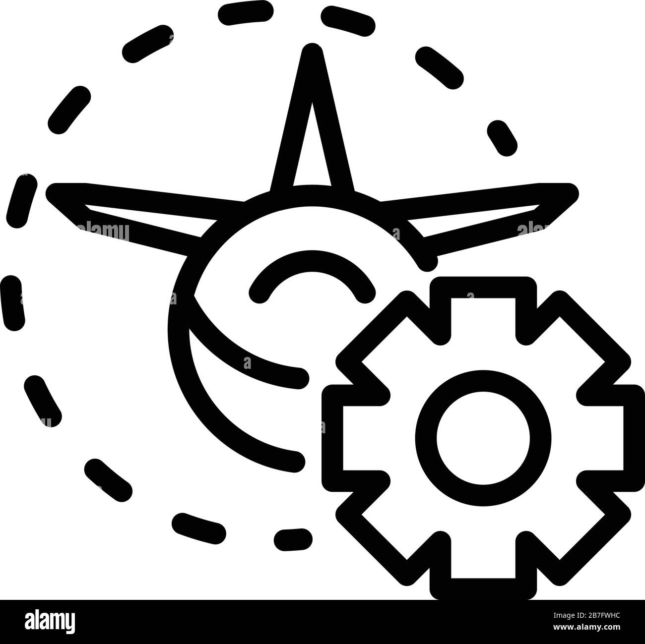 Plane check repair service Cut Out Stock Images & Pictures - Alamy