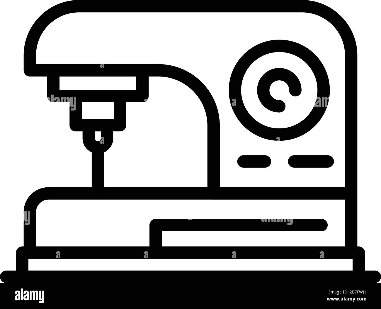 Sewing machine icon, outline style Stock Vector Image & Art - Alamy