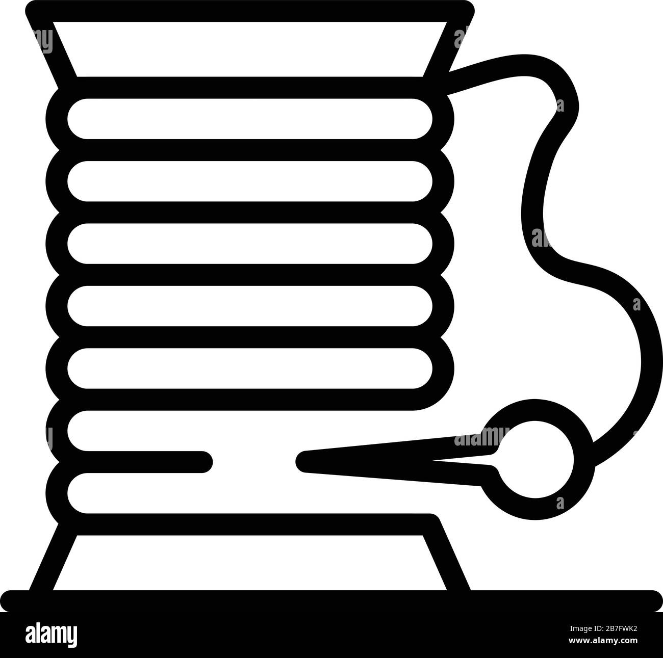 Coiled string Stock Vector Images - Alamy